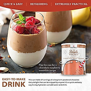 ReadyWise Simple Kitchen Chocolate Dairy Delight, Canned Powder Drink Mix, No. 10 Can, 57 Servings