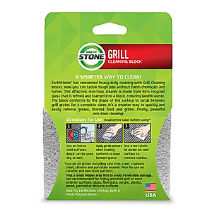 EarthStone International GrillStone Grill Cleaning Block, brown (750SS012) Twin