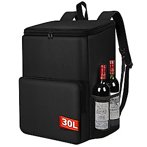 30L 45Cns Backpack Cooler Bag Insulated Leak Proof, Large Capacity Waterproof Cooler Backpack Bag for Men Women to Work Lunch Camping Picnics Beach Hiking Travel Cooler Bag, Cold for Up to 16 Hours
