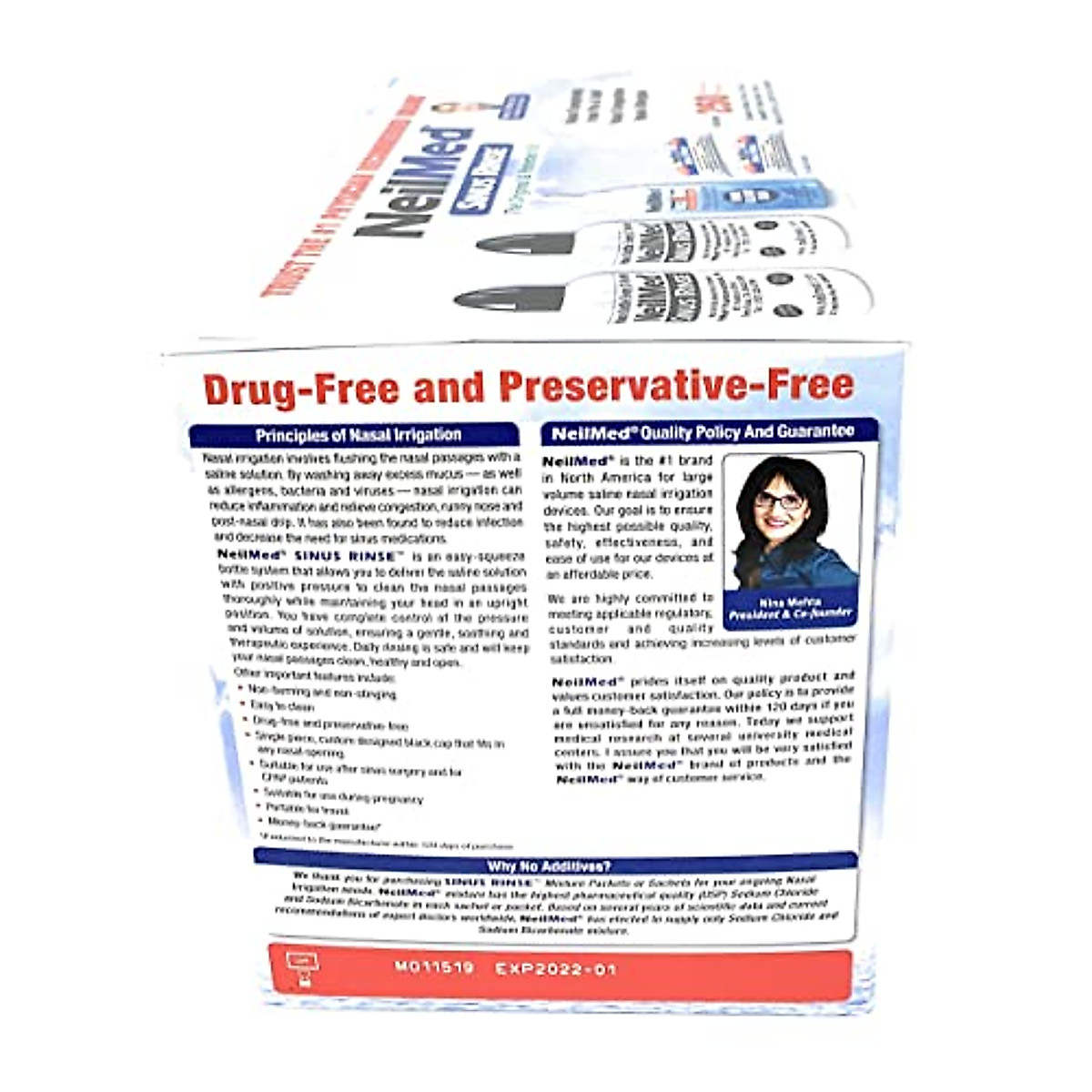 NeilMed Sinus Rinse All Natural Relief Premixed 250 Packets
