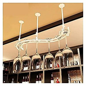 WXXGY Hanging Wine Glass Holder Creative Wine Glass Holder Goblet Holder Upside Down Glass Holder/White/55X19Cm