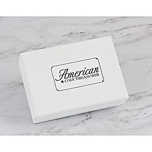 American Coin Treasures Buffalo Nickel Coin Pendant Necklace - U.S. Silvertone Medallion Pendant with Blossom Bezel - 24 Inch Rope Chain