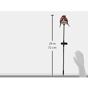 Solar Wholesale 1044 Parrots Welcome Solar Light, Garden/Yard Decor Stake White LED Landscape Light