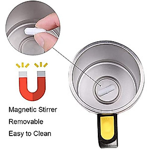 IAMPDD Self Stirring Mug Auto Self Mixing Stainless Steel Cup for Coffee/Tea/Hot Chocolate/Milk Mug for Office/Kitchen/Travel/Home -450ml/15oz The best gift（pink）