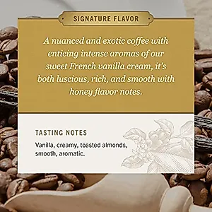 Barrie House French Vanilla Flavored Whole Bean Coffee | 2 lb Bag | 100% Arabica Coffee Beans | Artificially Flavored