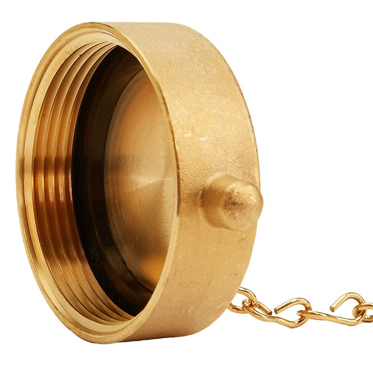 Brass Pin Lug 2 1/2" NH Cap with Chain