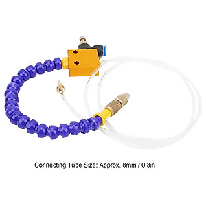 Fafeicy 2Pcs Mist Coolant Lubrication Spray System for 8mm / 0.3in Air Pipe CNC Lathe Milling Drill A Used in The Mist Coolant Lubrication Sprayer of CNC Lathe Milling Cutter