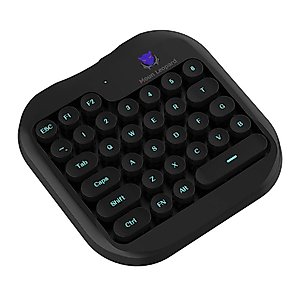 Calvas Gaming Keyboard One-Handed Keyboard For Android Mobile Phone Tablet PC Shooting Games USB-Powered Plug and Play w/Phone Holder