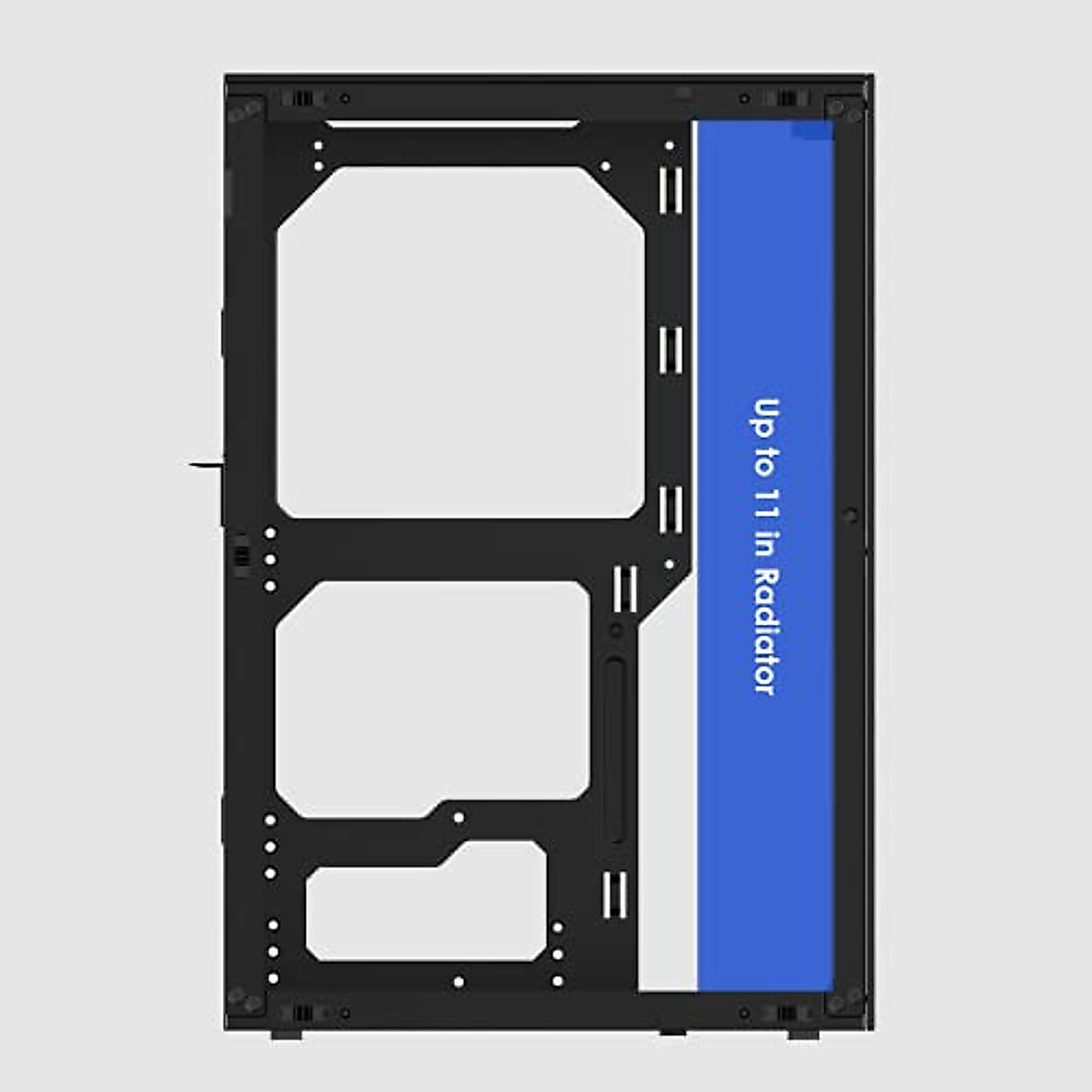 SSUPD Meshlicious Mini-ITX Small Form Factor (SFF) Case - One Tempered Glass Side Panel & One Mesh Side Panel with PCIe 3.0 Riser Cable -Tool-Free and Easy Accessibility (Black)