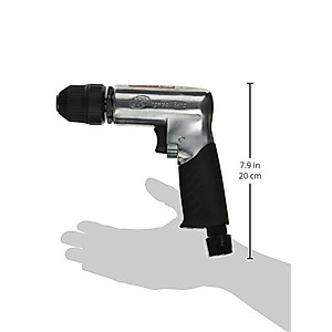 Ingersoll Rand 7811G 3/8" Keyless Chuck Air Drill, 1700 RPM, 0.5 HP, Pistol