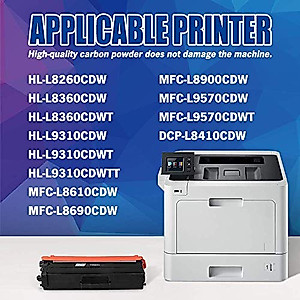 INK E-SALE Compatible Toner Replacement for Brother TN436 Super High (KCMY, 4-Pack), use for Brother MFC-L8900CDW MFC-L8610CDW HL-L8360CDWT HL-L8260CDW HL-L8360CDW HL-L9310CDW MFC-L9570CDW Printer