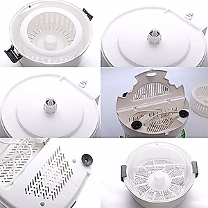 TINTAG Potato Peeler,Potato Peeling Machine,Fully Automatic Salad Rotator,One-Touch Start,Load-Bearing 1KG Potato Electric Peeling Machine,Peeling Tool for Kitchen,Home and Commercial