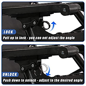 Vnewone Zero Gravity Chair Set of 2 Patio Folding Anti Reclining Lounge Deck Foldable Yard with Pillow and Cup Holder, Black