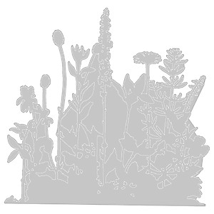 Sizzix Thinlits Die Flower Field by Tim Holtz, 665369, Multicolor