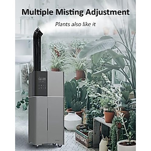 Humidifier Large Room, LACIDOLL 26L/6.8Gal Whole House Humidifiers for Home 3000 sq.ft, 3000ml/H Cool Mist Humidifier Baby, Top Fill Humidifiers for Bedroom Plant with 360° Nozzle & Extension Tube