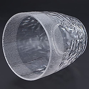 MANMAOHE 300ml Plastic Tumblers Plastic Glasses Unbreakable Plastic Cups Plastic Drinking Glasses Tumbler for Party Kitchen Home Party(Transparent)