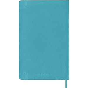 Moleskine Classic Notebook, Soft Cover, Large (5" x 8.25") Ruled/Lined, Reef Blue, 192 pages