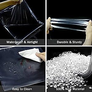 24 Pack Hanging Storage Bags, Large Hook 10 x 12.5-inch Clear Plastic Bags for Classroom, Library, and Pharmacy Use