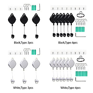 CALIDAKA VR Cable Management 3Packs Retractable Ceiling Pulley System Compatible with Oculu-s Rift S/Ps Vr/Viv E for Oculu-s Ques-t 2 VR Accessories with 360° Rotations Noise-Free