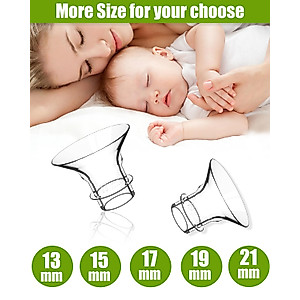 Flange Inserts 9PCS 17/19/21mm*3 Compatible with Momcozy S9/S9pro/S10/S12/S12pro/Spectra/Medela/TSRETE 24mm Breast Pump Shields/Flanges,Reduce 24mm Tunnel Down to Correct Size