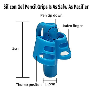 KOABBIT - Pencil Grips/Holder for Kids Handwriting, Toddlers/Preschool 2-4 Year learning to Write, Writing aid Grip for Children's Training Pencils, 3 PACK