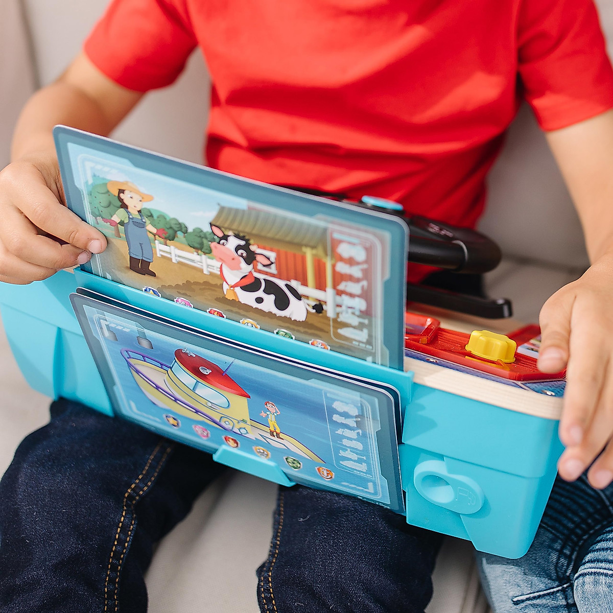 Melissa & Doug PAW Patrol Rescue Mission Wooden Dashboard - Activity Board, Toddler Sensory Toys, Pretend Play Driving Toy For Kids Ages 3+