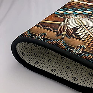 Soft Area Rug for Living Room,Native American Style,Large Floor Carpets Doormat Non Slip Washable Indoor Area Rugs for Bedroom Kids Room 3 x 5Ft