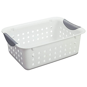 Sterilite Medium Plastic Storage Container (6 Pack) and Small Plastic Storage Container (12 Pack)