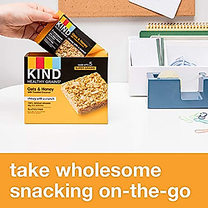 KIND Healthy Grains Bars, Oats & Honey With Toasted Coconut, Healthy Snacks, Gluten Free, 40 Count