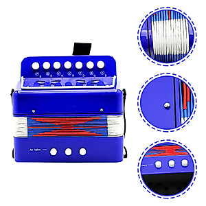 ERINGOGO Accordion Children Musical Ensemble Instrument Piano Toy Kids Noise Maker Kids Musical Instrument Toddler Toys Musical Toys Music Toys Small Student Play Engineering Plastics