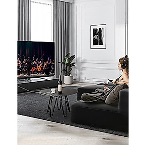 RAWAUX Headphone Extension Cable 3.5mm Male to Female Stereo Audio Cable 24K-Gold Plated Nylon Braided Earphone Extension Adapter Aux Extender Cord for Tablet, Laptop,Phones,Media Players (6.6ft/2m)