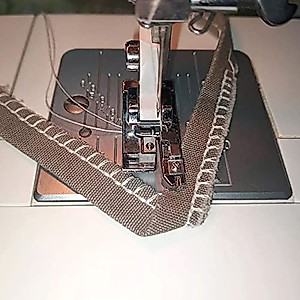 TISEKER Snap On Overcast Presser Foot (G) Fits for All Low Shank Snap-On Singer, Brother, Babylock,New Home, Janome, Kenmore, Euro-Pro, White, Juki, Simplicity, Elna Sewing Machines