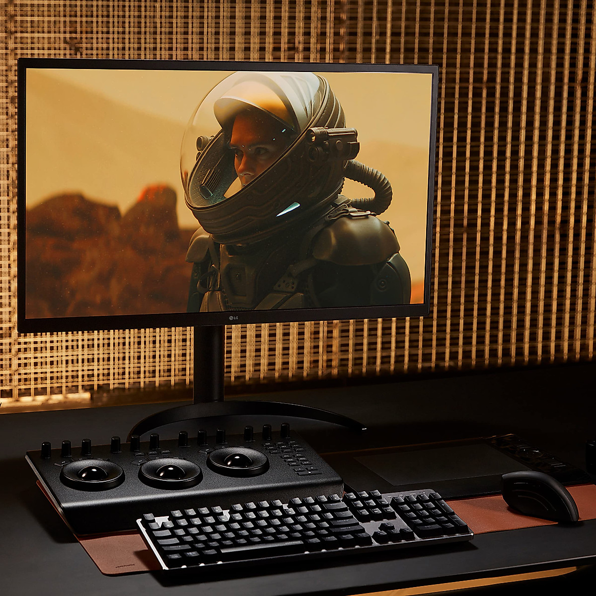LG 27EP950-B 27” Ultrafine UHD (3840 x 2160) OLED Pro Display with Adobe RBG / DCI-P3 99%, VESA Display HDR 400 True Black, 1M:1 Contrast Ratio and Tilt/Height/Pivot Adjustable Stand - Black