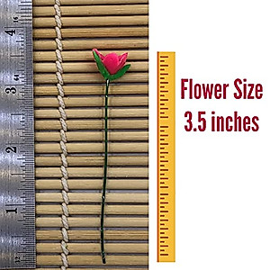 Ray 1979 Miniature Dollhouse Fairy Garden Accessories 5 pcs Set for DIY Decorations, Mini Figurines for Mini Garden, Terrarium, Bonsai, Cactus, Moss Landscape (Flower 5 Pcs)