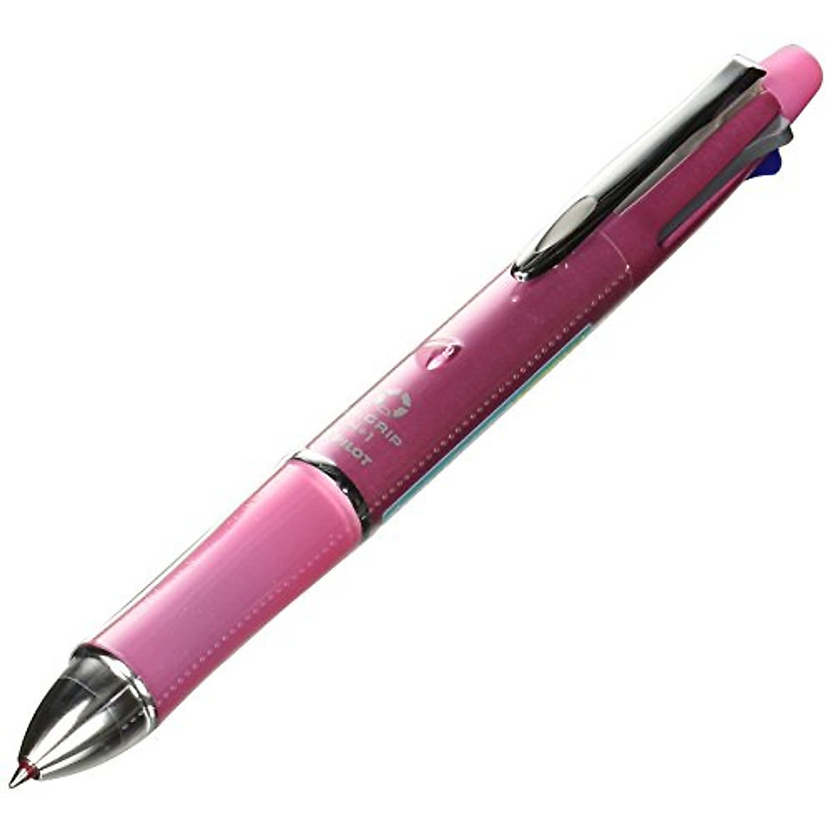 Pilot Multi Function Doctor Grip 4+1 Pen with 0.7mm Acro Ink Ballpoint & 0.5mm Mechanical Pencil, Shell Pink (BKHDF1SEF-SP)