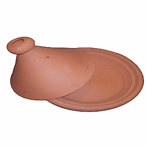 Moroccan Lead Free Cooking Tagine Non Glazed X-Large 13 Inches in Diameter Authentic Food