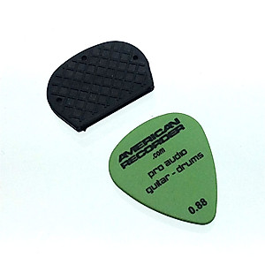 Delrin Guitar Pick with Removable Dynamic Knurl Rubber Grip 6 Piece Assortment Pack