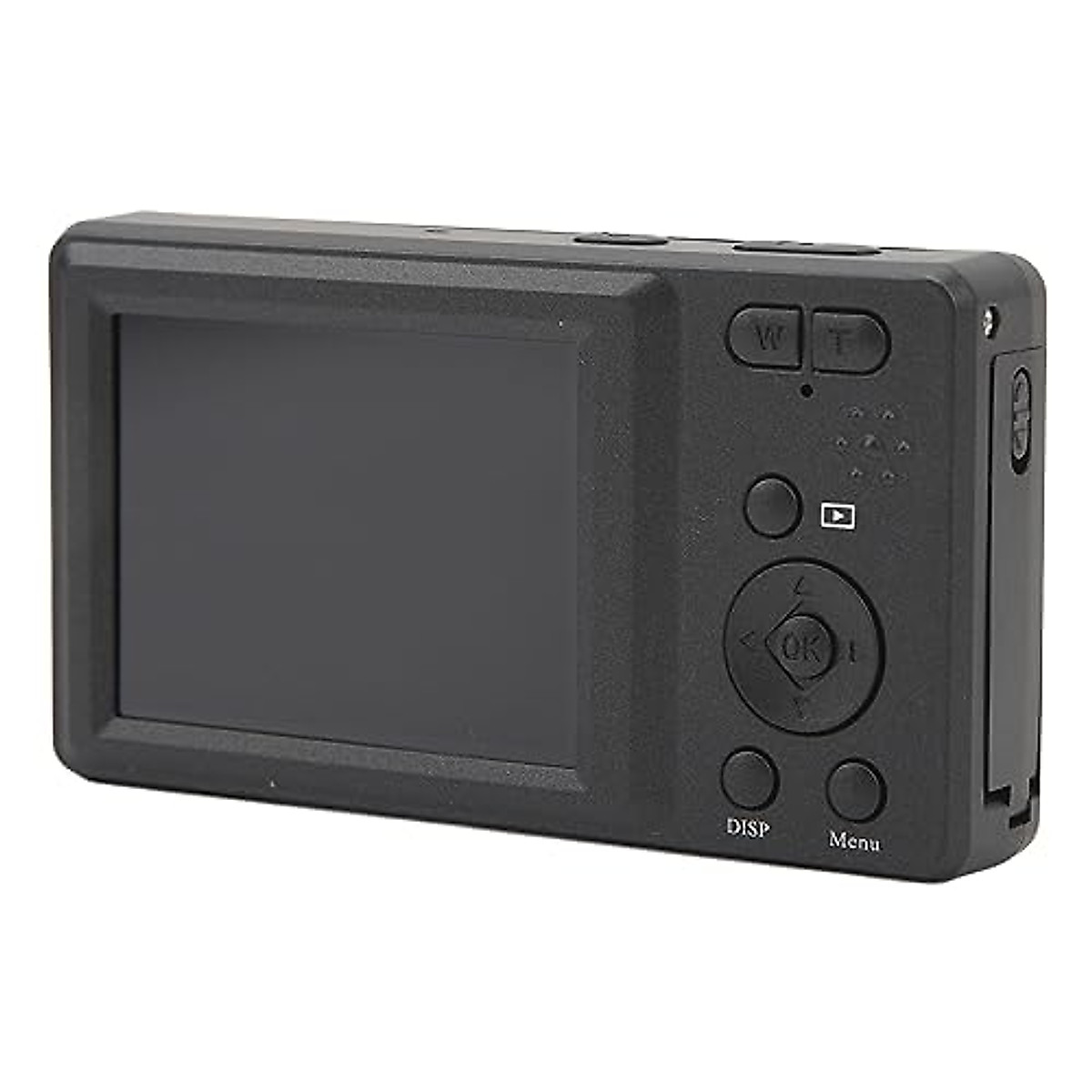 4K Digital Camera, Teens Small Camera Timer Shooting Autofocus Face Recognition 2.7 Inch TFT Screen with Lanyard for Vlogging (Black)