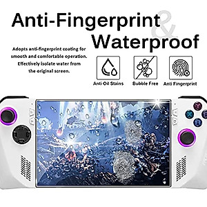Miimall [2 Pack] Compatible for ROG Ally Screen Protector Tempered Glass, HD Clear 9H Anti-Fingerprint Anti-Scratch Cover Protector Film for Asus ROG Ally Handheld 2023 Accessories (7.0 inch)
