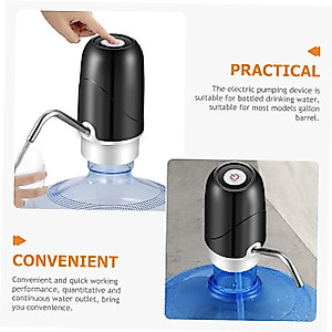 Uonlytech 2pcs Water Pump 3 Gallon Water Jug Water Bottle Pump Water Containers 5 Gallon 5 Gallon Water Bottle Beverage Dispensers Mini Kettle Water Jug Dispenser Automatic Drinks