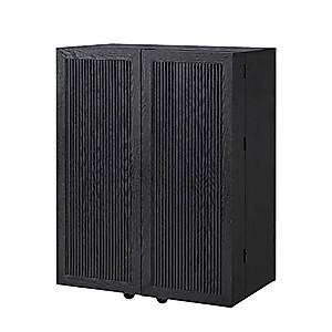 Home Source Jill Zarin Folding Wine Cabinet Black