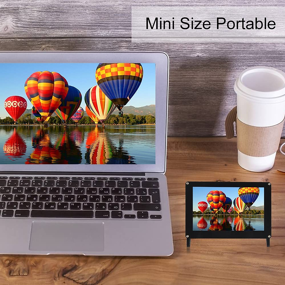 OSOYOO 5 Inch DSI Touch Screen 800x480 LCD Display with Portable Mount Stand Holder Case for Raspberry Pi 4B 3B 3B+ 2