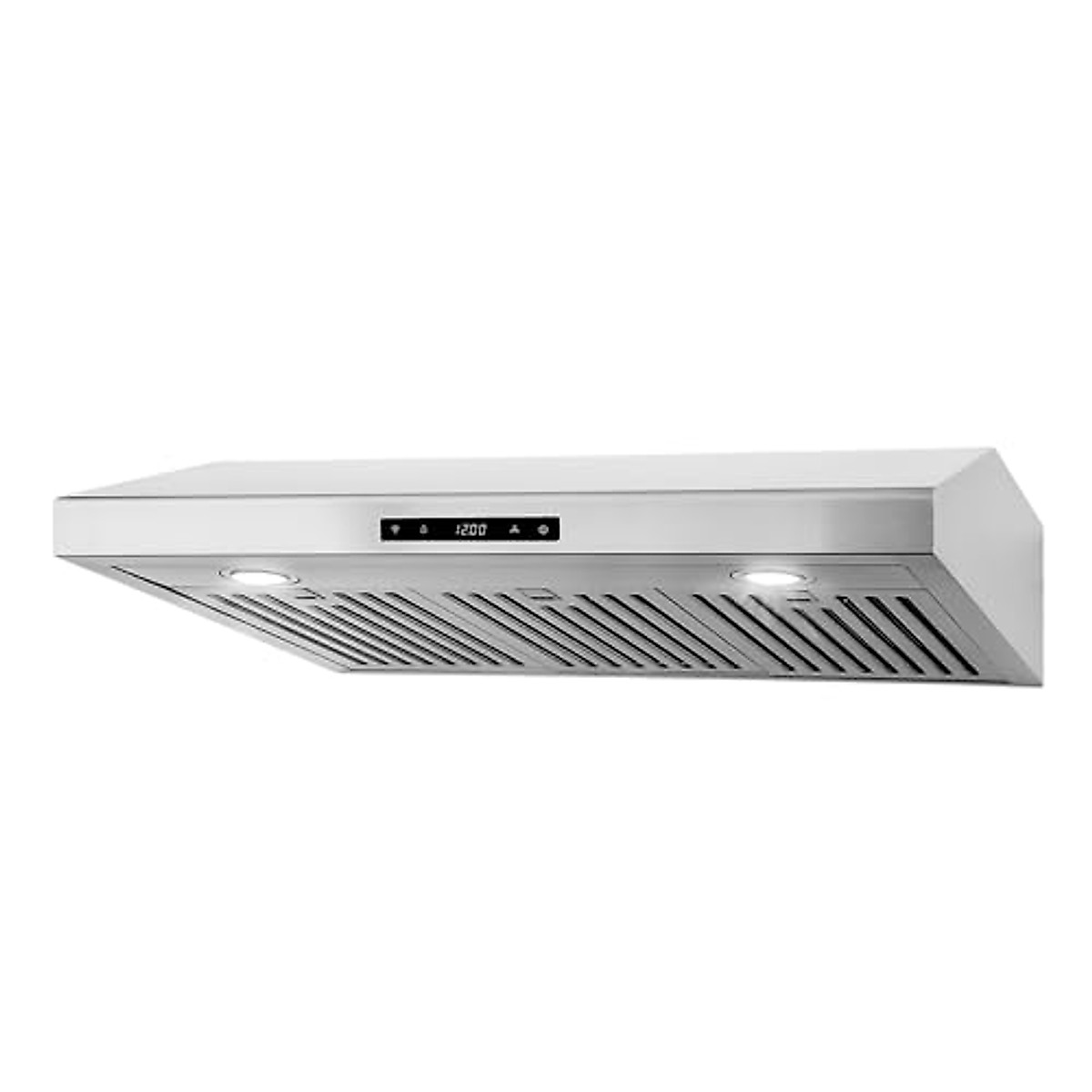 COSMO COS-KS6U30 30 in. Haven Collection 500 CFM Ducted Under Cabinet Range Hood, Touch Controls, LED Lights, Stainless Steel, 30 inch