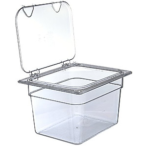 Carlisle FoodService Products 10223B07 StorPlus Half Size Food Pan, Polycarbonate, 8" Deep, Clear