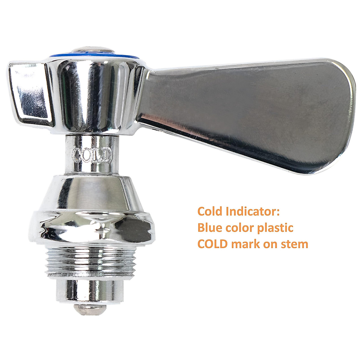 AA Faucet AA-100G Cold Replacement Stem Check with B-Handle