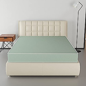Greaton, 9-Inch Medium Firm Pocket Coil Water-Resistance Vinyl Mattress, Easy to Clean, Comfortable & Noise Free, Full, Green