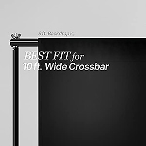 LimoStudio 9' x 13' / 108" x 156" Photo Studio Pure Black Fabricated Backdrop Background Screen for Photo Video Photography Studio, Video and Television, AGG1854