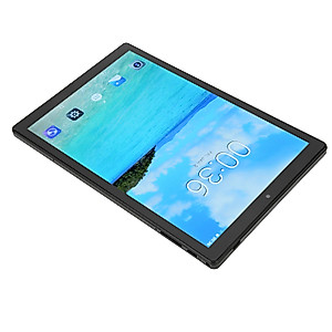 DAUZ Tablet, Front 5MP Rear 8MP 6GB RAM 128GB ROM 10.1in Tablet Support 4G Calls US Plug 100-240V for Study Entertainment (Black)