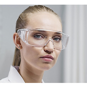 3 Pack | OTG Safety Glasses | Over Eyeglasses | Anti-Fog & Scratch Resistant | Impact & Scratch Resistant