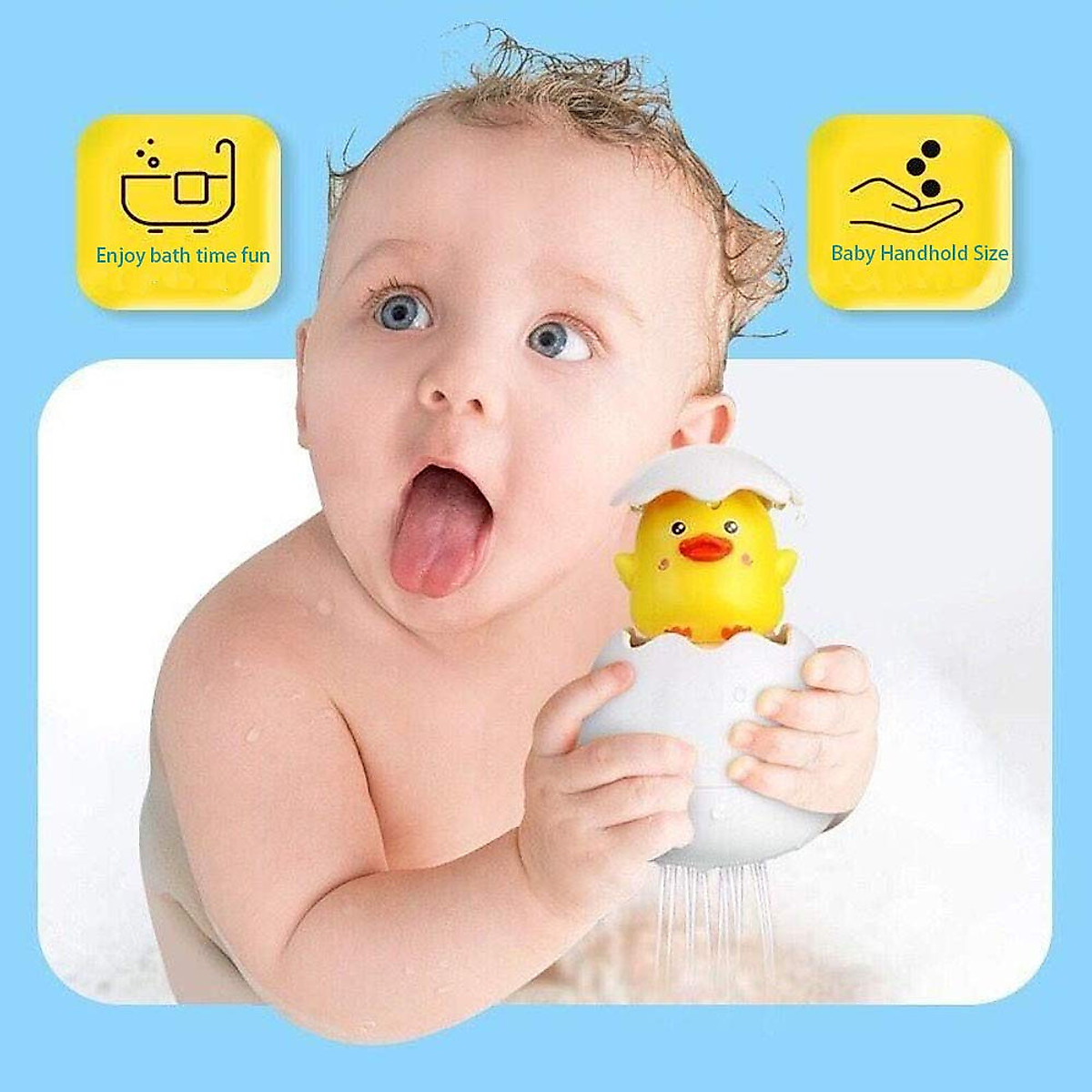 Baby Bath Toy, Dinosaur Hatching Egg Squirting Rain Cloud Bathtub Water Toy with Hidden Dinosaur, Surprise Toy for Filling Easter Eggs, Pool Floating Toy for Toddlers Boy Girl Birthday Christmas